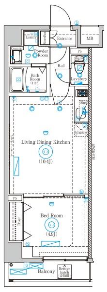 Shimurasakaue Sta. 1LDK 204, Tokyo - Living Japan